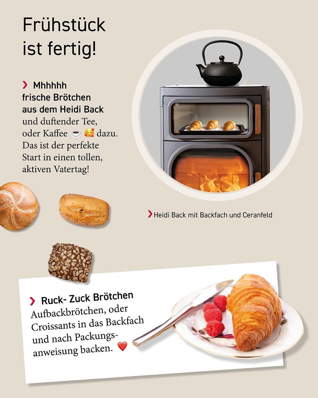 Poêles Bûche HEIDI BACK - CHEMINÉES LE PETIT DIABLE